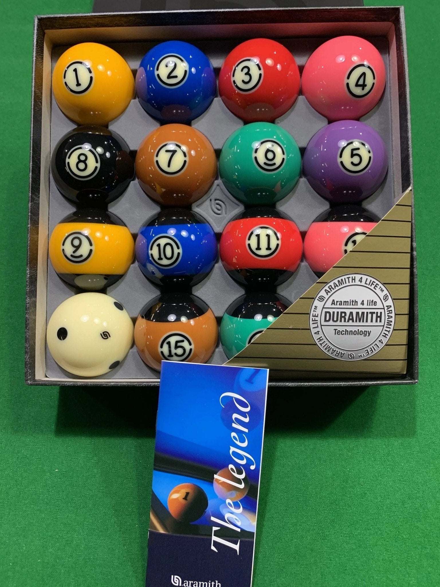 ARAMITH 2 1/4 Tournament Black Kelly Pool Set - Q-Masters – Q-Masters