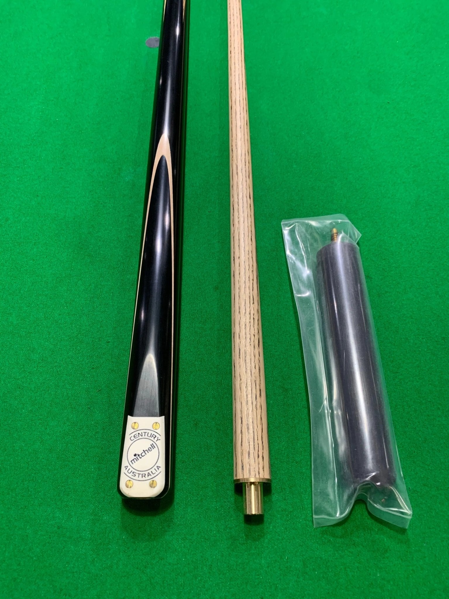 MITCHELL CENTURY 1/2 Piece Pool Snooker Billiard Ash Cue With Extension ...